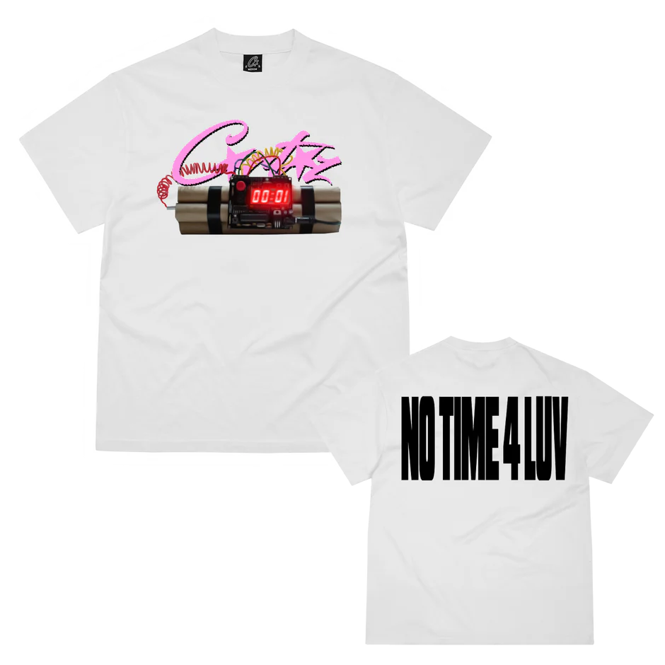 Camiseta Corteiz No Time 4 Luv White – Under
